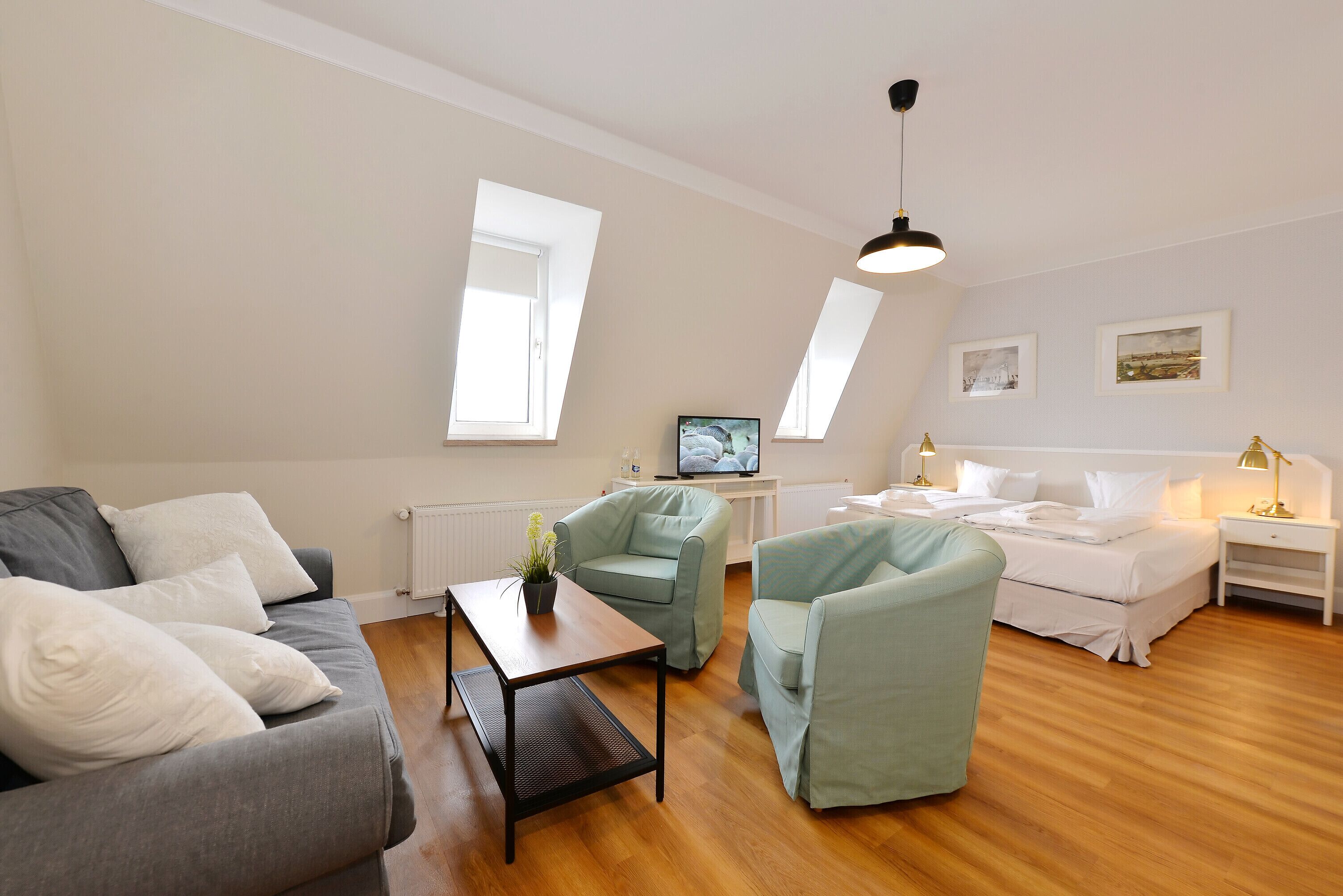 Estúdio família | Wi-Fi de cortesia, roupa de cama