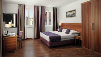 Quarto casal ou duplo | Roupas de cama premium, frigobar, cofres nos quartos, escrivaninha