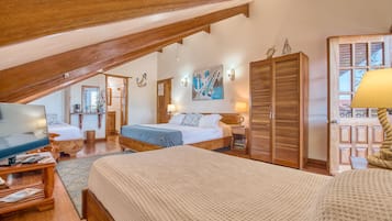 Quarto Premium, Vista para a cidade | Roupa de alta qualidade, cofre no quarto, secretária
