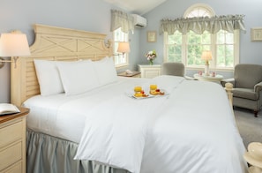 Quarto de Luxo, 1 cama king-size, banheira | Roupa de alta qualidade, camas de colchão pillowtop 