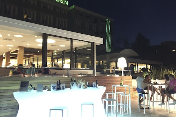 Espaço exterior para banquetes