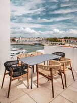 Estúdio Júnior, terraço, vista para o porto | Terraço/pátio interior