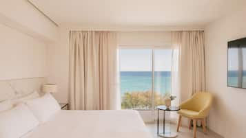 Junior Suite Frontal Sea View | Minibar, Wi-fi grátis, roupa de cama fornecida
