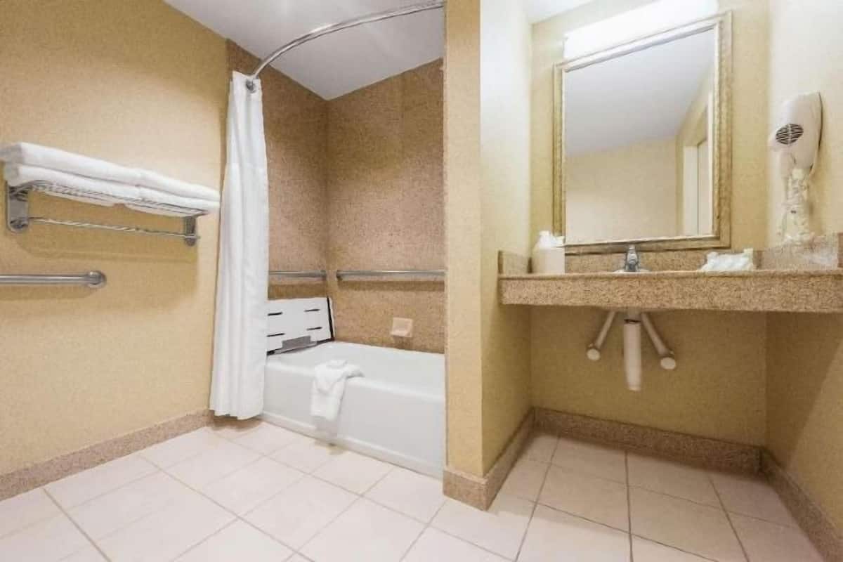 Casa de banho | Artigos de higiene pessoal grátis, um secador de cabelo