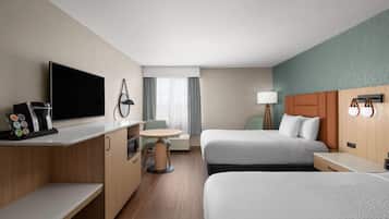 Roupa de alta qualidade, camas de colchão pillowtop, cofre no quarto