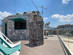 Terraço no piso superior