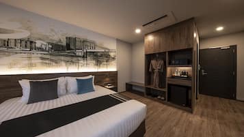 Quarto Twin Deluxe | Cofre no quarto, secretária, Wi-fi grátis, roupa de cama fornecida