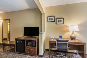 Suite, 1 cama king-size, não fumadores | Secretária, cortinas/cortinados opacos, quartos insonorizados 
