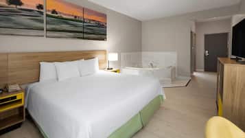 Quarto luxo, 1 cama King, para não fumantes | Banheira de hidromassagem