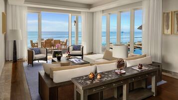 Quarto, 2 quartos ( Pool Residence ) | Sala de estar | Televisor LCD de 40 polegadas com canais via satélite, televisor