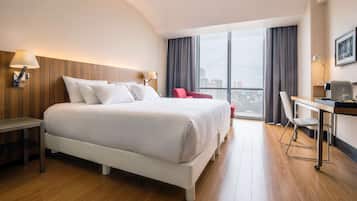 1 quarto, roupas de cama antialérgicas, edredons de pluma, frigobar
