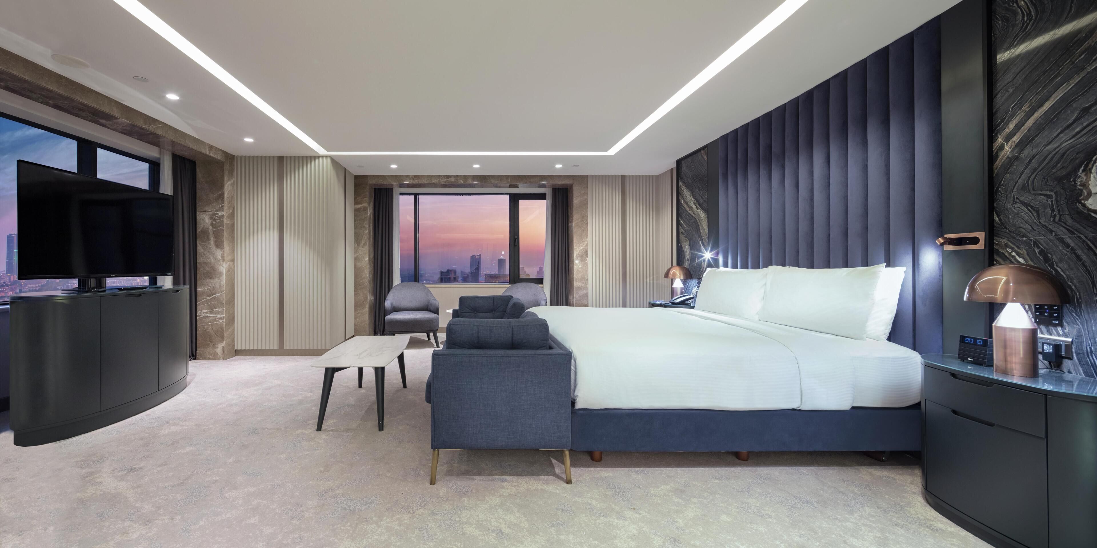 Suite Presidencial, 1 cama king-size | Roupa de alta qualidade, minibar, cofre no quarto, secretária 
