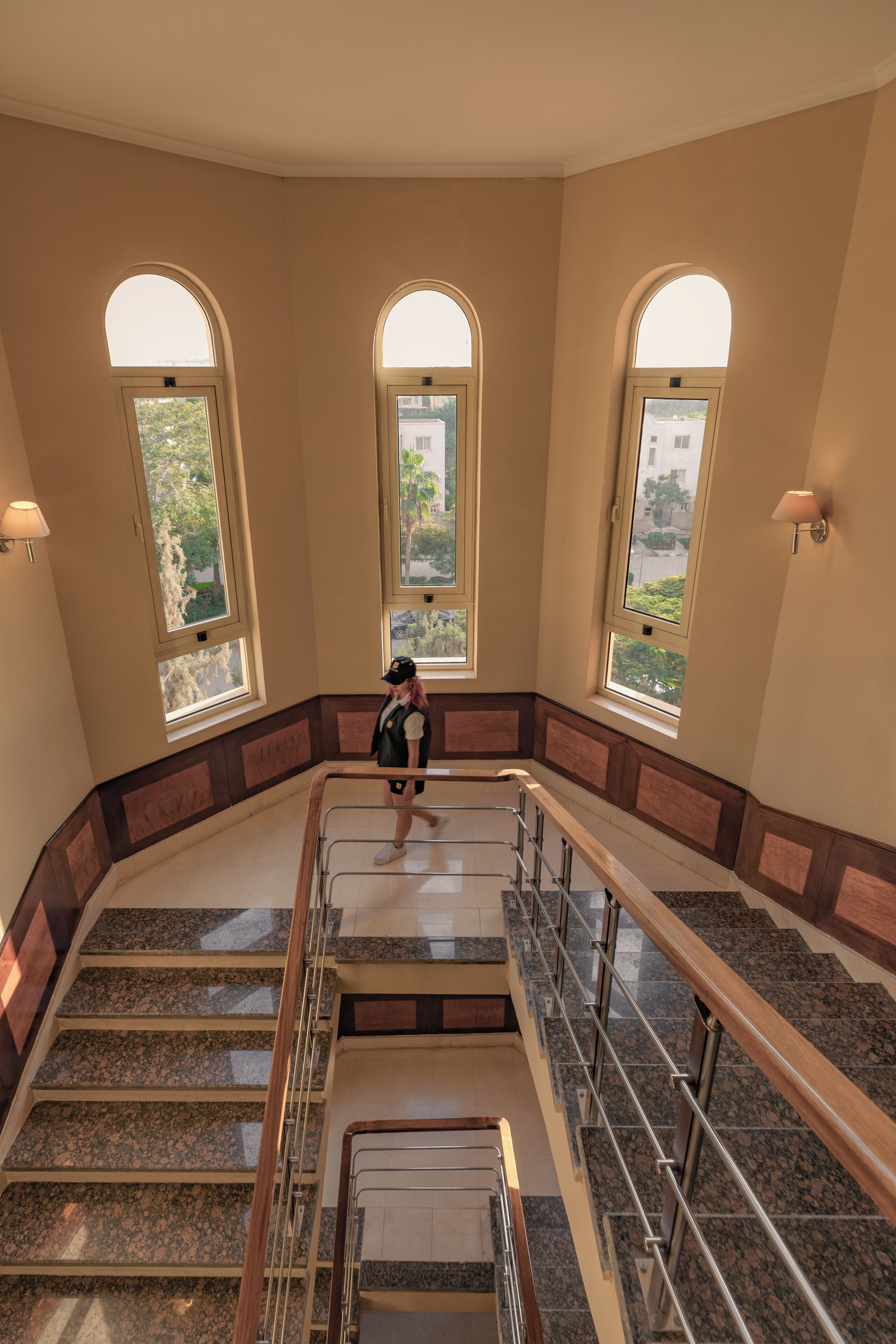 Corrimões nas escadas