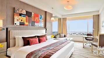 Quarto empresarial (Business Class) | Roupas de cama premium, frigobar, cofres nos quartos, escrivaninha
