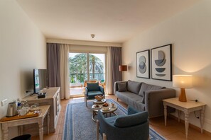 Roupas de cama de algodão egípcio, frigobar, cofres nos quartos