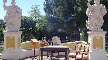 Área externa para casamento