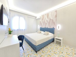 Quarto Duplo Superior | Roupa de alta qualidade, edredões de penas, minibar, cofre no quarto 