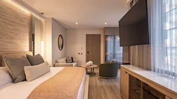 Suite Empresarial, 1 cama king-size | 1 quarto, lençóis de algodão egípcio, roupa de alta qualidade