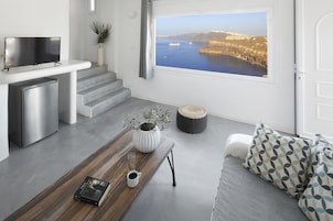 Grand Maisonette Caldera View | Vista do quarto