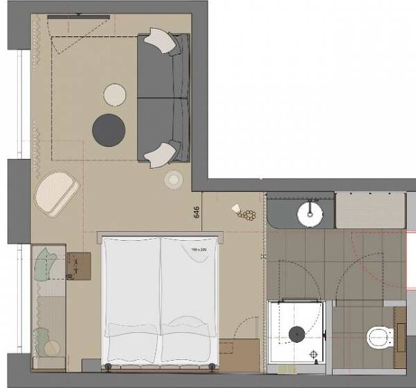 Roomy Cocoon | Roupa hipoalergénica, cofre no quarto, cortinas/cortinados opacos 