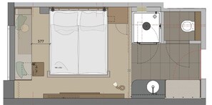 Urban Cocoon Single Use | Roupa hipoalergénica, cofre no quarto, cortinas/cortinados opacos 