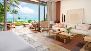 Suíte, vista para a lagoa, ao lado da praia | 1 quarto, roupas de cama premium, frigobar, cofres nos quartos