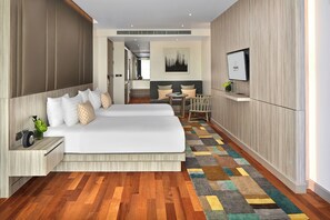 Apartamento Familiar, 3 quartos, varanda | Cofre no quarto, cortinas/cortinados opacos, quartos insonorizados 