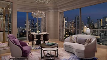 Suíte premier, 1 cama King, para não fumantes, vista para o jardim | 1 quarto, roupas de cama premium, frigobar, cofres nos quartos