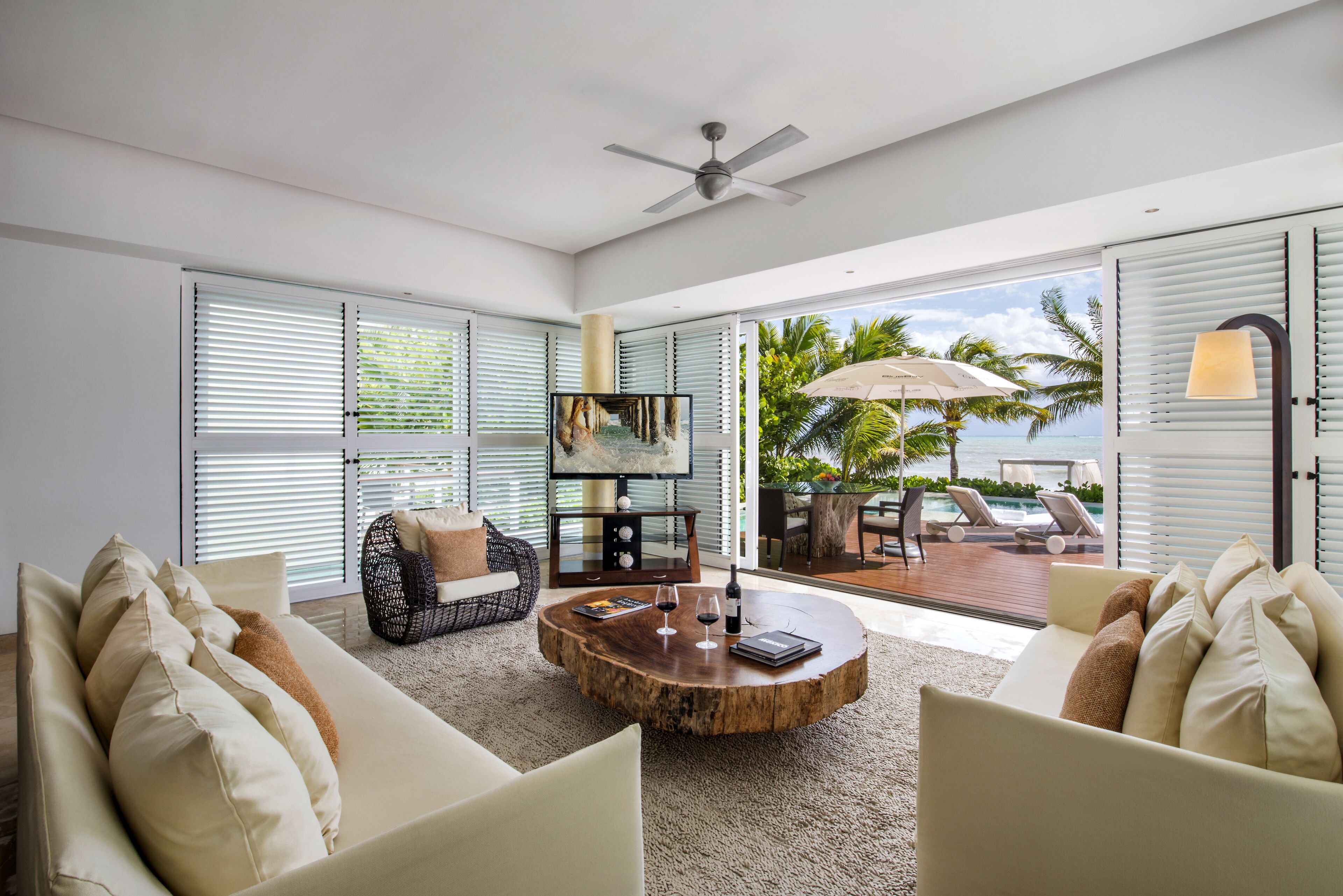 Beach Front Presidential Suite - Water Circuit Included | Lençóis de algodão egípcio, roupa de alta qualidade, minibar grátis 