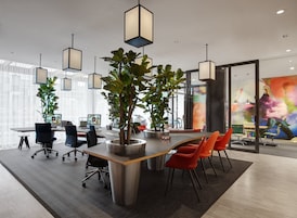 Área de estar no saguão