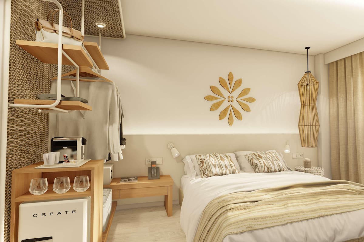 Frigobar, escrivaninha, Wi-Fi de cortesia, roupa de cama