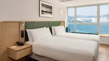 Quarto Twin (Harbourscape) | 1 quarto, cofre no quarto, secretária, cortinas/cortinados opacos