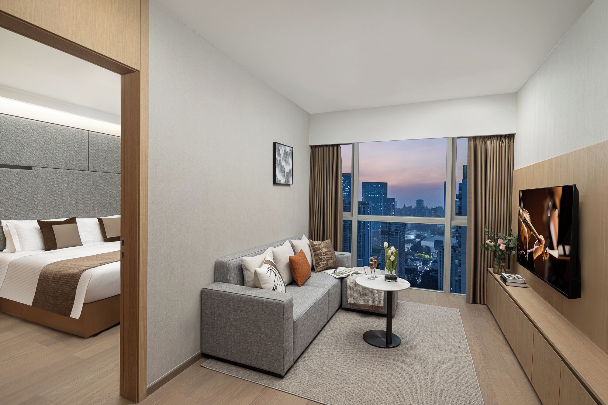 Apartamento premier, 1 quarto | Vista do quarto