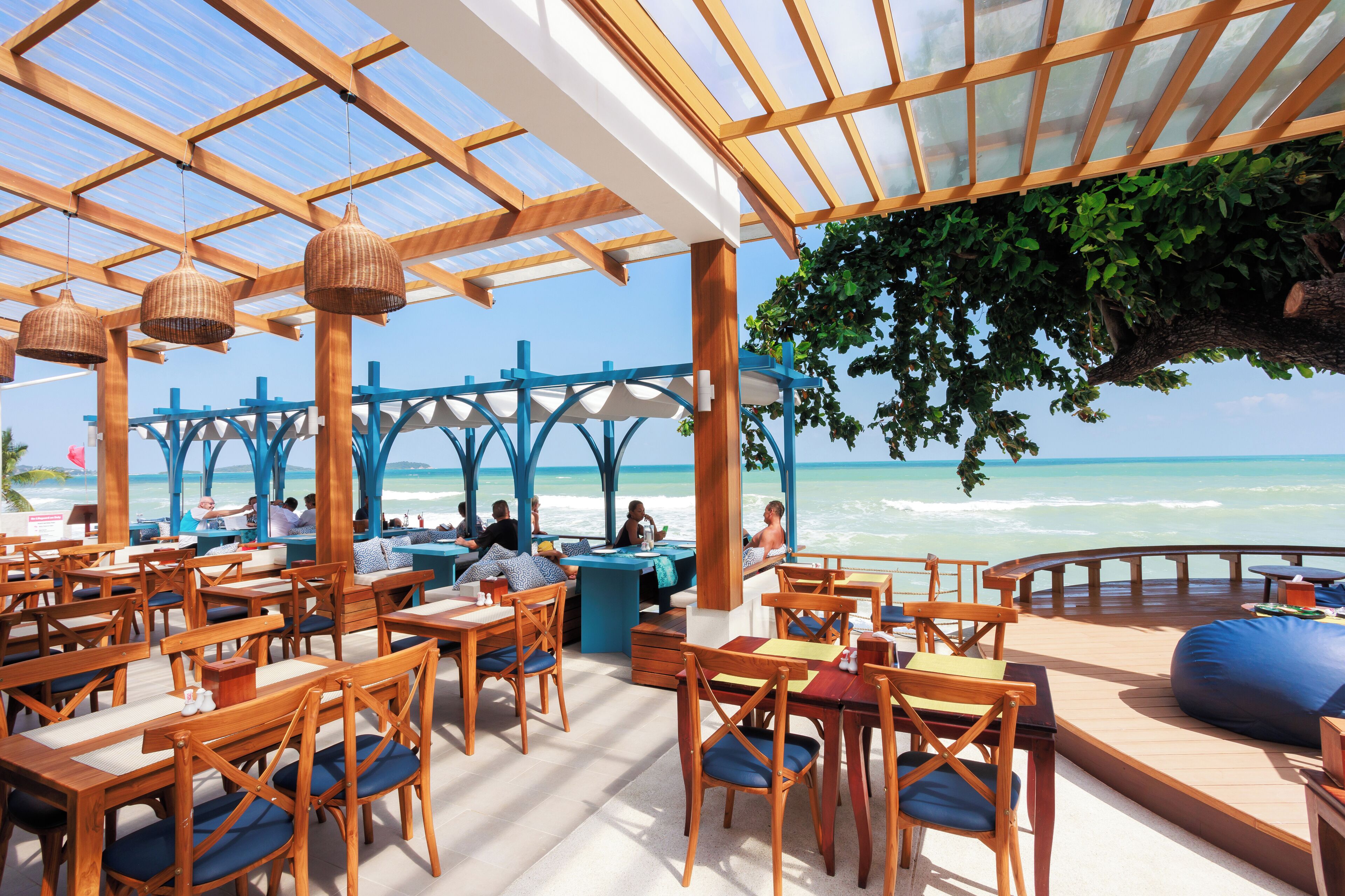 Café da manhã com buffet todos os dias (THB 300 por pessoa) 