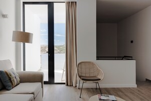 Duplex Suite com Vista Terra | Roupas de cama de algodão egípcio, roupas de cama premium, frigobar
