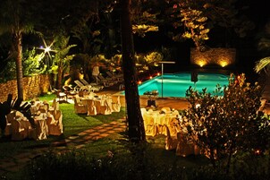 Área externa para banquete