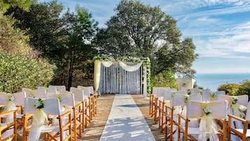 Área externa para casamento