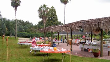 Espaço exterior para banquetes