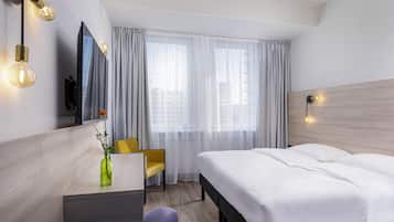 Roupa hipoalergénica, cortinas/cortinados opacos, quartos insonorizados