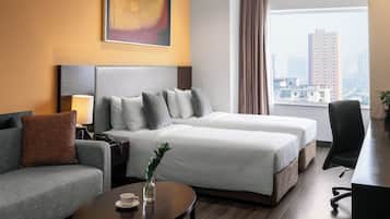 Quarto duplo luxo, 1 quarto | 1 quarto, cofres nos quartos, escrivaninha, quartos à prova de som