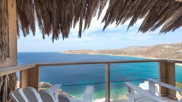 Suite Deluxe, vista para o mar | Terraço/pátio interior
