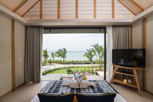 Paradise Beachfront Villa | Vista do quarto