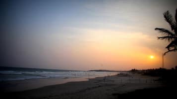 Na praia