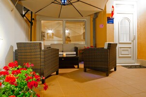 Área de estar no saguão