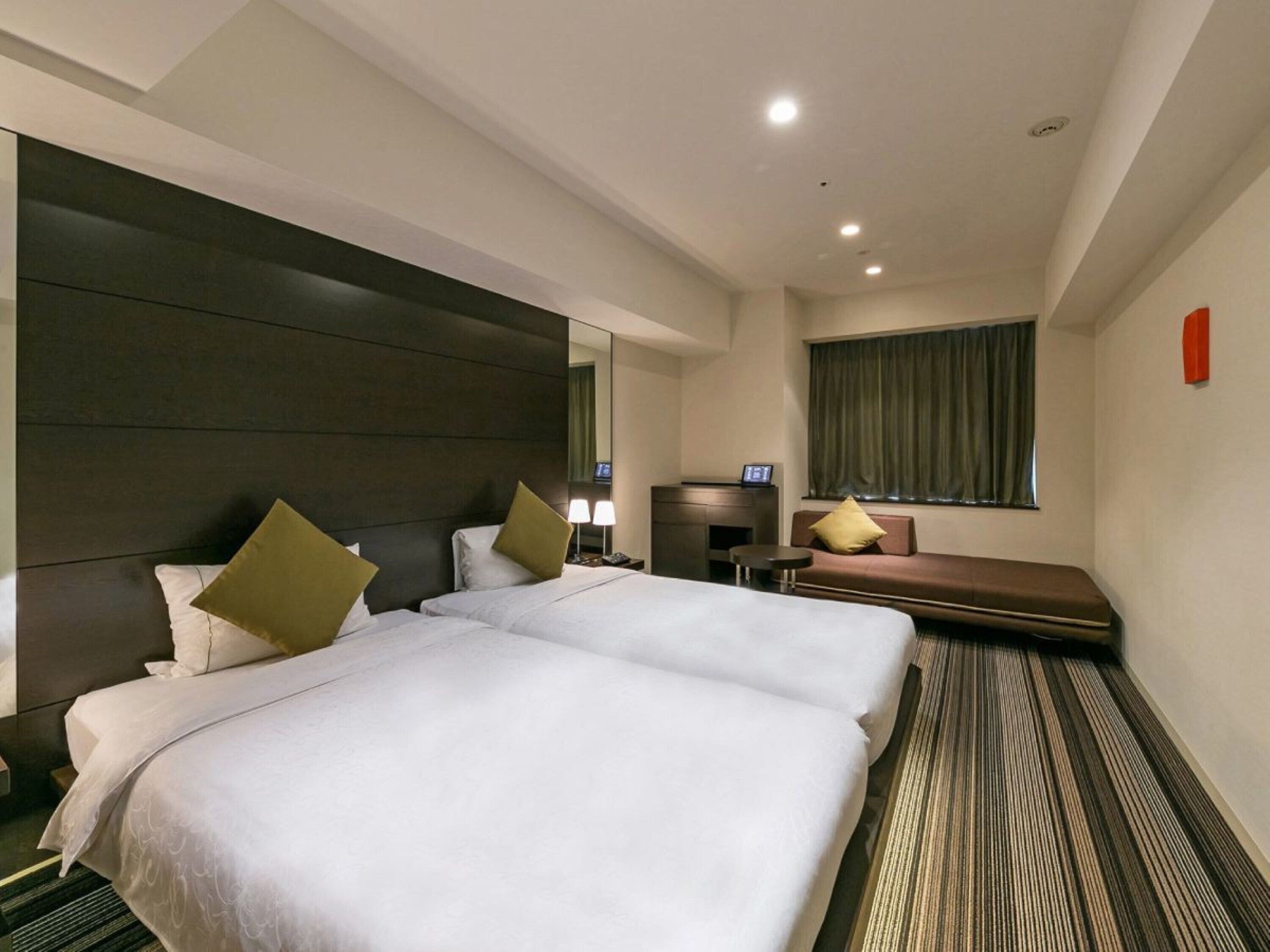 Quarto duplo executivo, para não fumantes, no canto (Hollywood Twin, 2 beds) | Roupas de cama premium, camas com colchões pillow-top