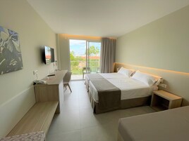 Escrivaninha, Wi-Fi de cortesia, roupa de cama