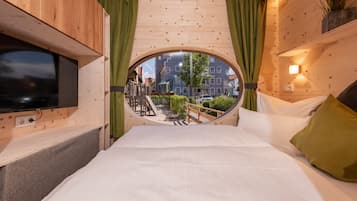 Cabana de Madeira Comfort (without kitchen) | Vista para o pátio