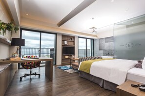 Quarto casal luxo, vista para o oceano | Vista do quarto