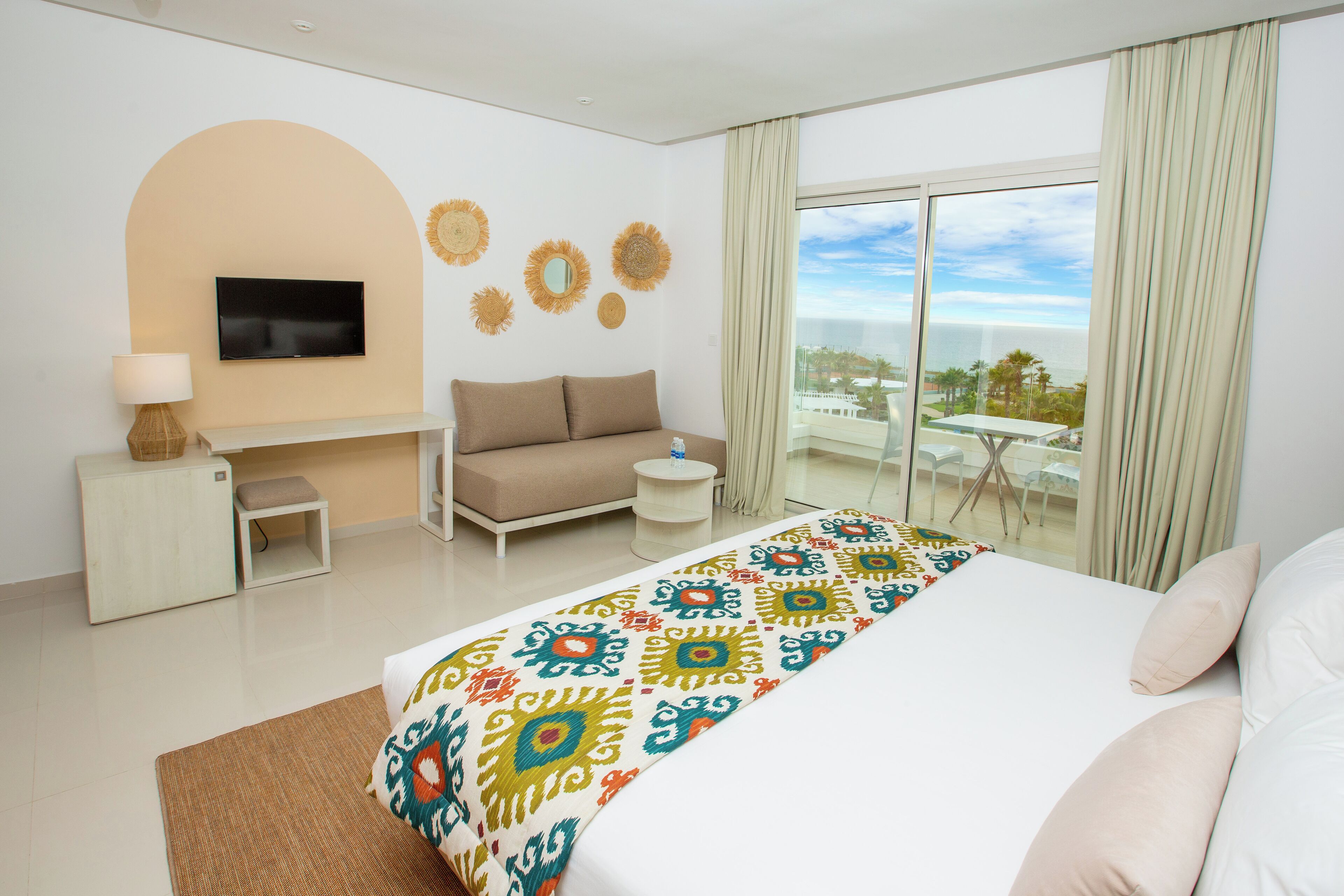 Quarto Duplo Deluxe, vista para o mar | Quartos insonorizados, Wi-fi grátis, roupa de cama fornecida 