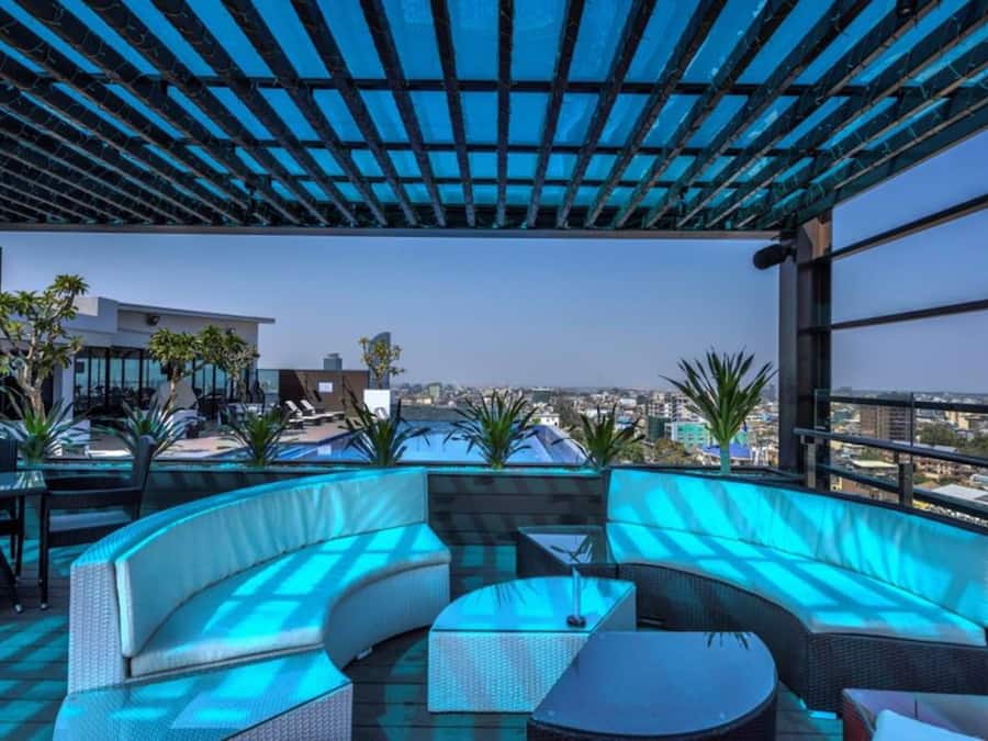 Terraço no piso superior